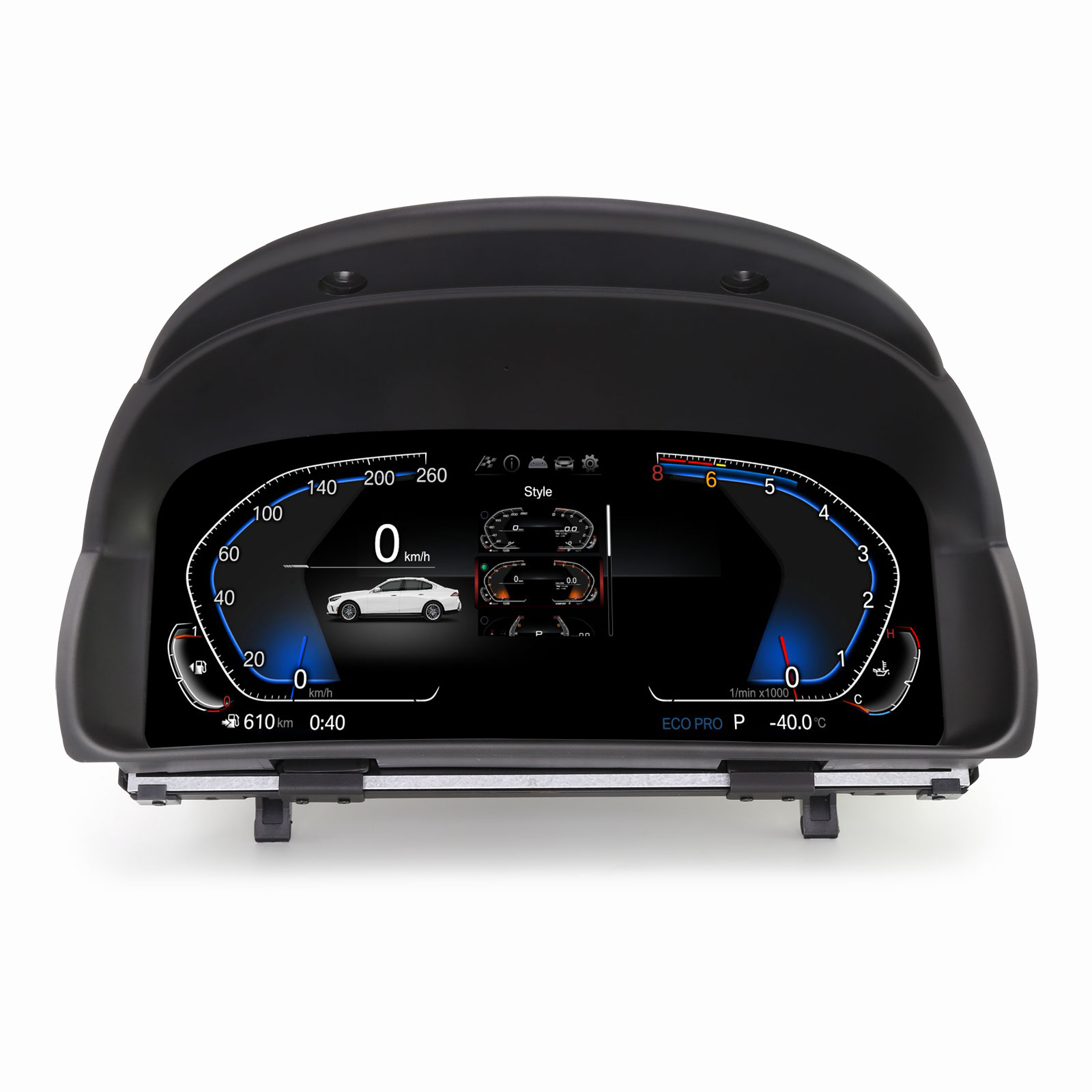 Erisin ES4884T 10 Inch Car LCD Dashboard Digital Gauge Cluster ...